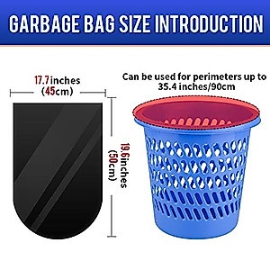 SWIHELP Trash Bags, 6 Rolls/120 Counts Small Garbage Bags for Office, Kitchen,Bedroom Waste Bin,Colorful Portable Strong Rubbish Bags,Wastebasket Bags