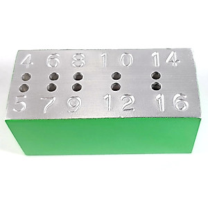 Highly Accurate Aluminum Tungsten Stick-out Gauge for TIG Welding, Wrapped in Lime Green Powder Paint. Made in USA