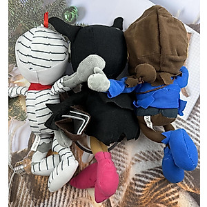 JHESAO 3 PCS Plants and Zombies Mummy Plush 1 2 Stuffed Zombies Set Toy Mummy Zombie PVZ Plushies Figure Soft Doll New