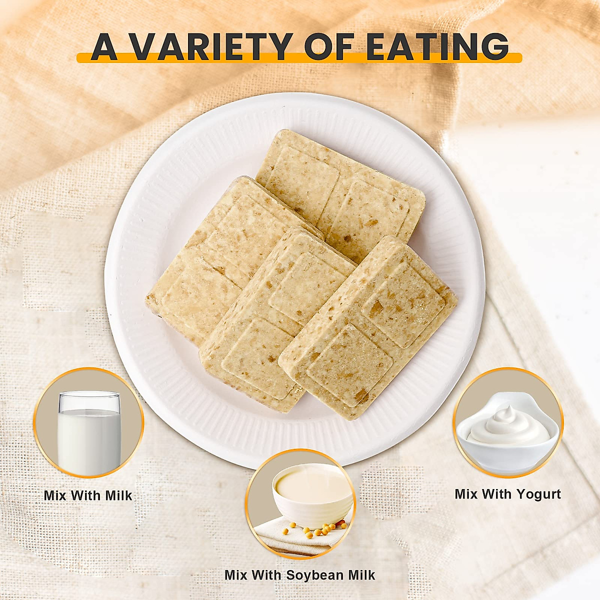 Emergency Food Ration Bars, Peanut Flavor Survival Tabs Supply for Outdoor Camping Emergency Snowstorm Earthquake Disaster Preparedness Kit With Long Self Life 12 Count