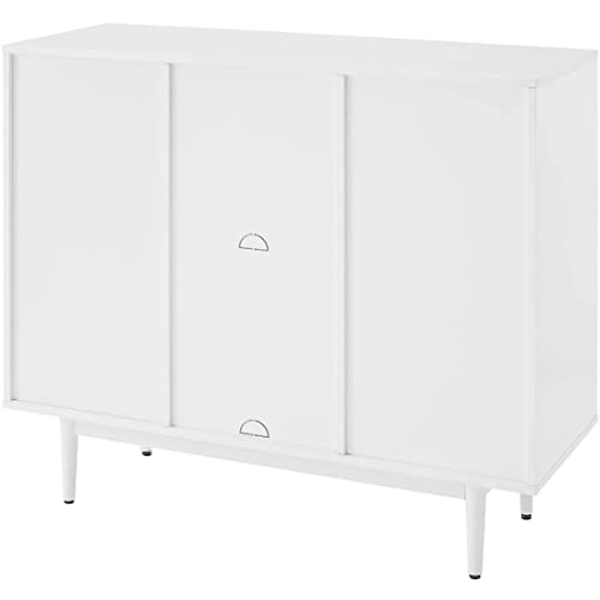 Crosley Furniture Liam Mid-Century 6-Cube Bookcase, White