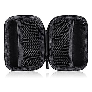 MP3 Player Case for HIFI WALKER H2, H2 Touch, H2 Touch Pro Hi-Res Audio Player, Durable Hard Shell Travel Black Case for MP3 MP4 Players,iPod Shuffle,USB Cable,Earphones,Memory Cards,U Disk,Keys