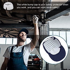 Universal Bump Cap Insert Baseball Bump Cap Insert Lightweight Bump Cap Insert Safety Bump Cap PE Lined Bumper Hat Insert for Comfortable Head Protection (White, 4 Pieces)