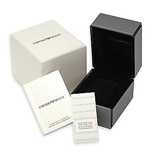 Emporio Armani Emporio Armani Three-Hand Date Black Mesh Silicone Watch (Model: AR11341)