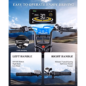 ANIIOKI eBike,A8 PRO MAX Electric Bike,48/52V 60Ah Electric Commuting Bike,200Miles Long Range, Peak 1400/1600W Power Ebike, Electric Bicycle for Adults