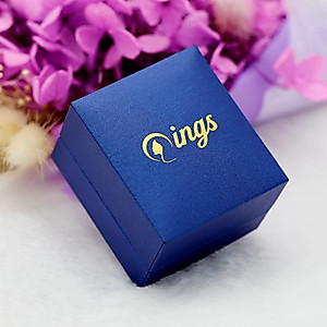 Qings Cute Mouse Ring 925 Sterling Silver Cubic Zirconia Open Ring, Adjustable Animal Wrap Ring Jewelry Gift for Women