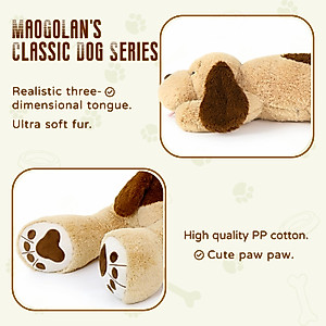 MaoGoLan Giant Dog Plush, Life Size 31" Large Stuffed Animal Dog, Fluffy and Cuddly Stuffed Puppy Stuffed Animal Throw Pillow Toy Birthday for Girls Kids