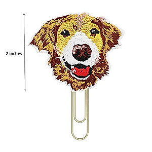 Reeleer Golden Retriever Dog Golden Planner Paper Clips, Bookmarks, Wedding Planner Accessories, Paperclip, Office Gifts