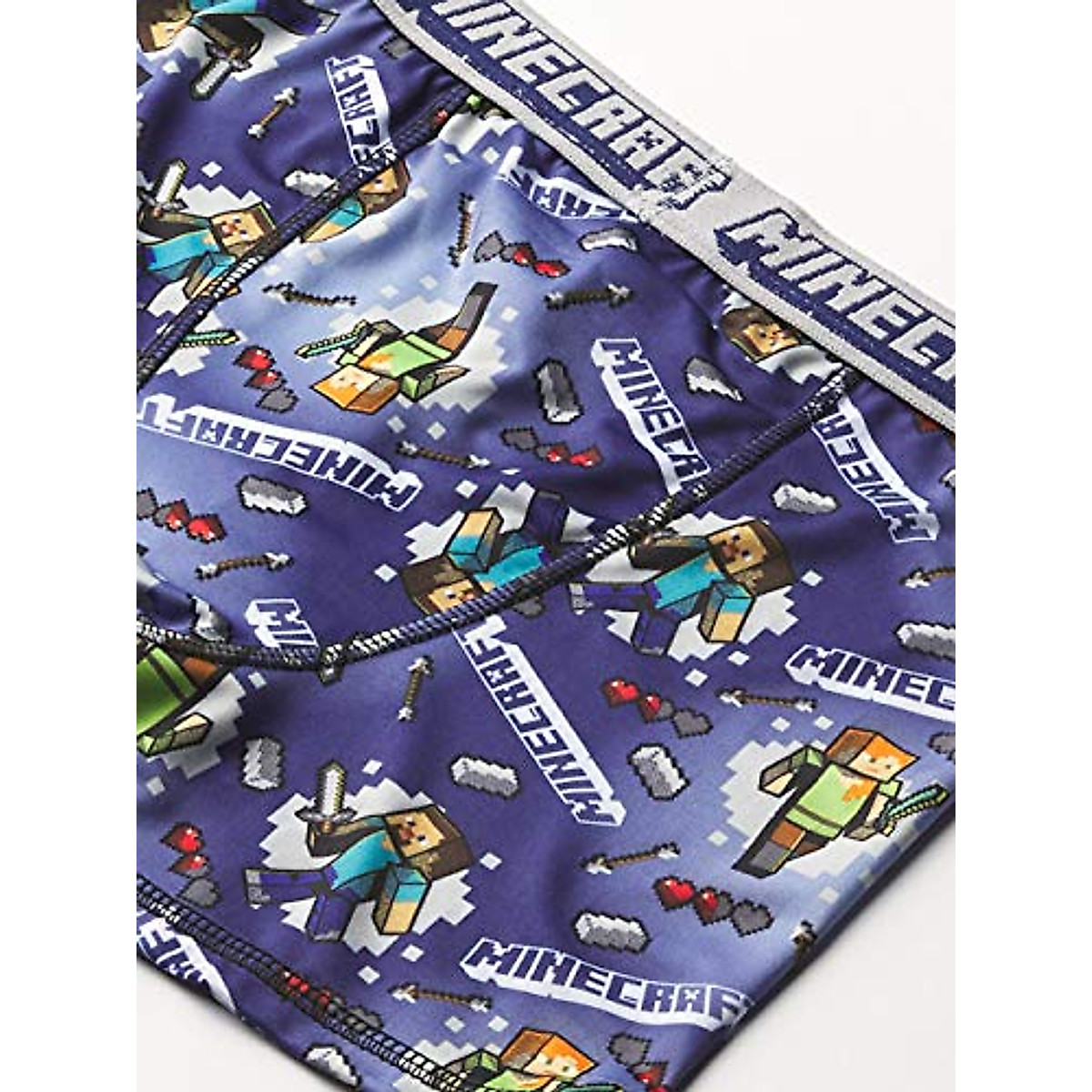 Minecraft Boys' Briefs and Boxer Briefs available in Multiple Pack Sizes in sizes 4, 6, 8, 10 and 12