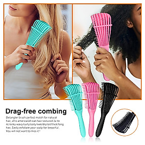 3 Pack Detangling Brush,TsMADDTs ez Detangler Hair Brushes for Natural Hair,Detangle Brush for Hair Textured 3a to 4c Kinky Wavy/Coily/Wet/Dry/Thick/Long/Curly