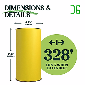 Catchmaster XL AG Roll 2PK, Double Sided Adhesive Fly Tape Strips, Fungus Gnat Sticky Trap for Greenhouse, Garden, Nursery, Pest Control Gardening Supplies, Pet Safe Insect Trap, 328' x 12" Yellow