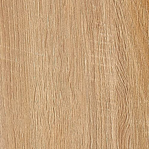 mDesign Square Trash Can Wastebasket, Garbage Container Bin - for Bathrooms, Powder Rooms, Kitchens, Home Offices - Natural/Tan Wood Print