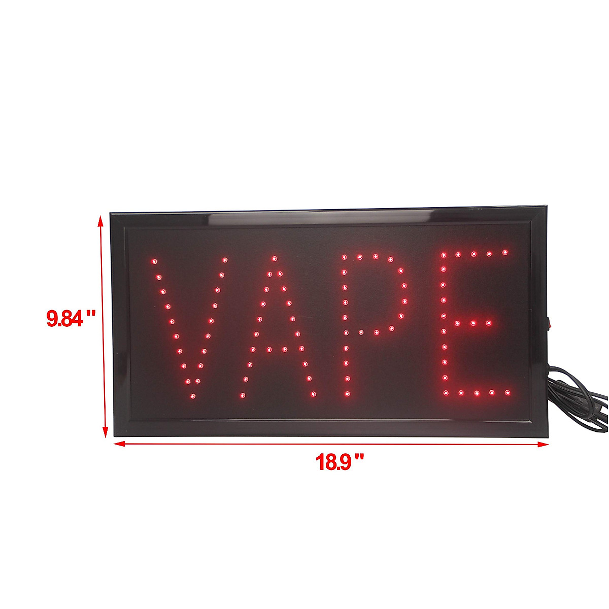 FixtureDisplays® Vape LED Sign Store Window Hanging for Sale Business Advertising 15144-NF