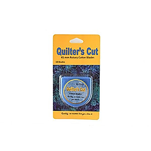Quilter’s Cut 45mm Rotary Blades, 10 Pack, Fits Olfa, Fiskar, Martelli, & Truecut