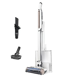 Shark WS642AE WANDVAC System, Ultra-Lightweight Powerful Cordless Stick Vacuum with HEPA Empty Base, Anti-Allergen Complete Seal, PowerFins, Self-Cleaning Brushroll & Pet Tool, White