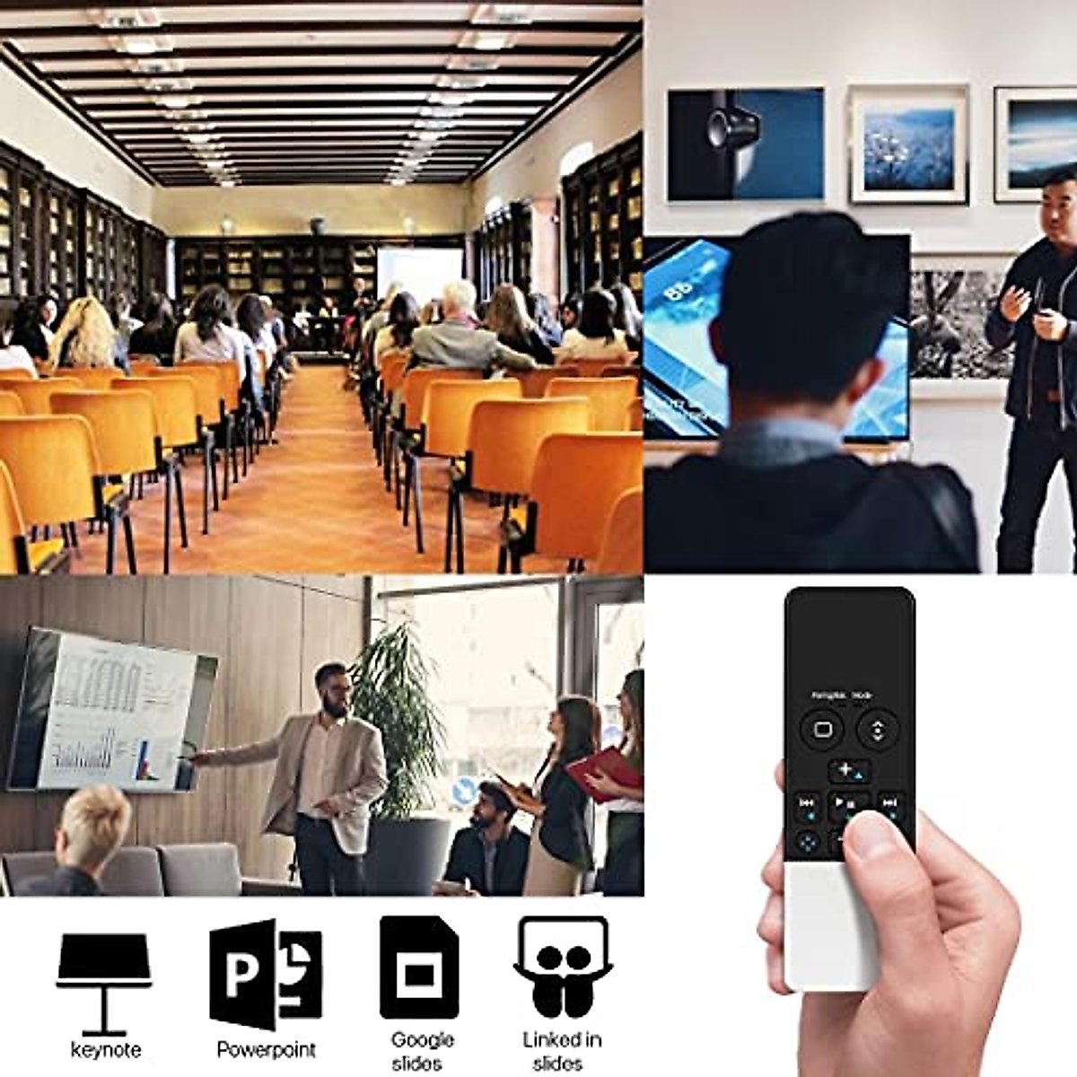 TNP Bluetooth Remote Control for iPad iPhone - Trackpad Media Presenter for iOS Mac Android Tablet PC - Wireless Camera Shutter, Media Button, Presentation Clicker, iPad Air Pro, MacBook Pro Mini M1