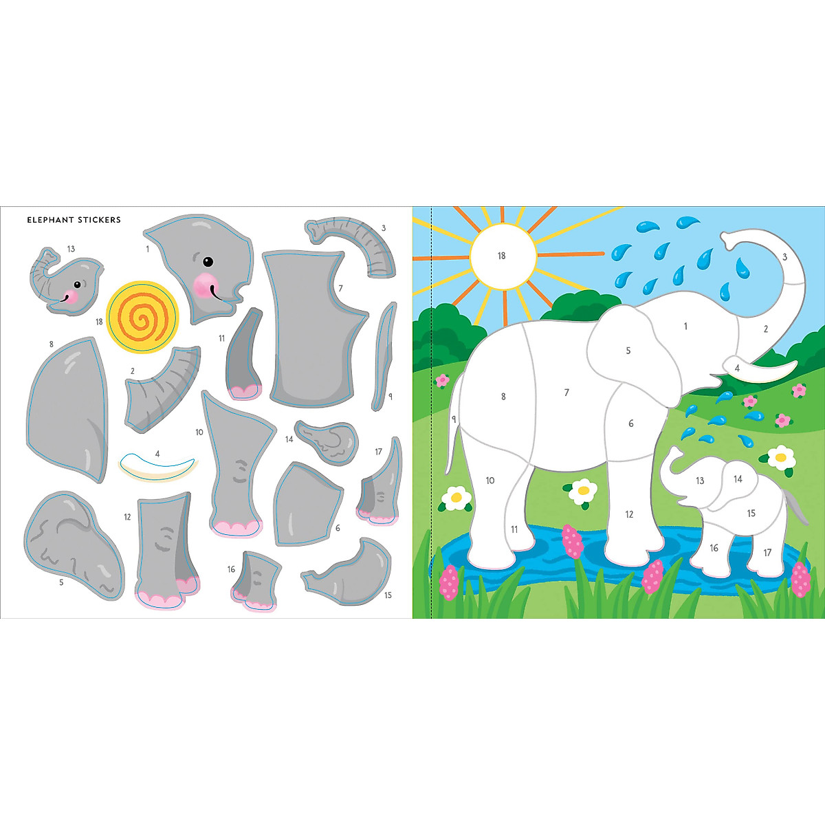 My First Color-by-Sticker Book - Wild Animals