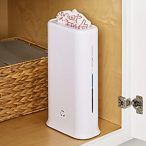 YouCopia StoraBag Space-Saving Plastic Bag Dispenser, Organizer for Kitchen Cabinet or Pantry Storage, One-Size, Speckled White