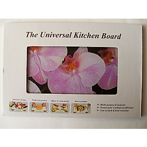 Direct2home Tempered Glass Cutting Board 12 X 8 Orchid Kitchen Art Surface Saver