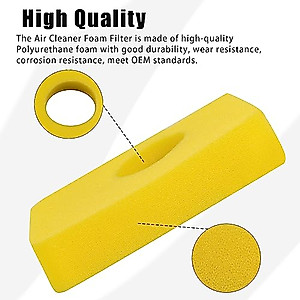DemJamr 5 Pack 799579 Foam Air Filter Compatible with BS 09P602 09P702 09P000 08P000 550e-550ex Series Engine, Replace for BS 4248, 5434, 799579 Lawn Mower Air Filter
