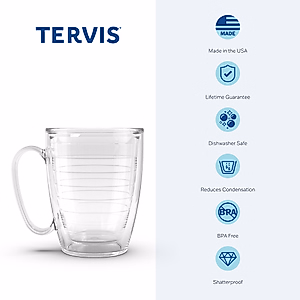 Tervis Cat Sayings Made in USA Double Walled Insulated Tumbler Travel Cup Keeps Drinks Cold & Hot, 16oz Mug, Classic