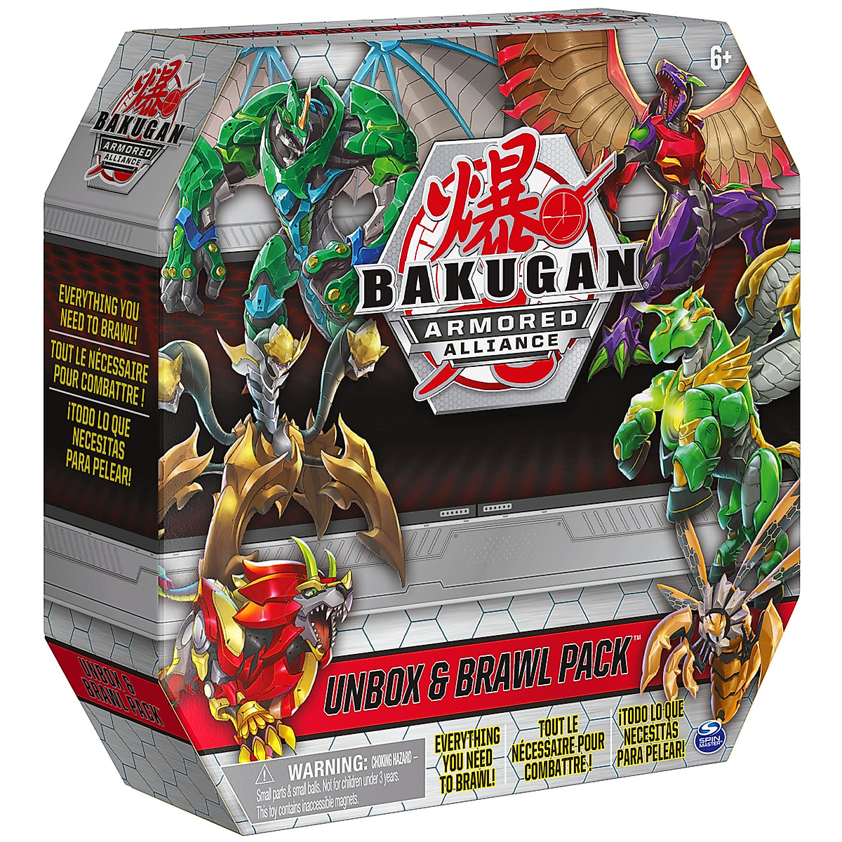 Bakugan, Armored Alliance UNbox & Brawl Pack with 6 Exclusive, for Kids Aged 6 and up, Amazon Exclusive