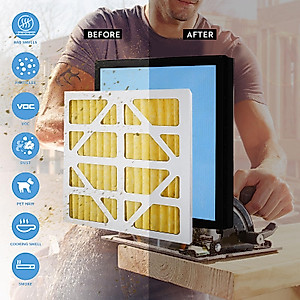 Upgraded 3 Pack MERV-11 Filter and 1 Pack HEPA& Activated Carbon Filter Replacement Set Compatible with AlorAir CleanShield HEPA 550 Air Scrubber (Pack of 4)