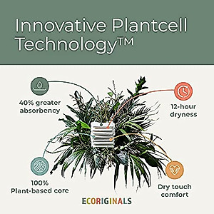 Ecoriginals Eco Disposable Diapers | Newborn Plus Baby Size 1, 8-13lbs | 6 Pack - 28pcs Per Pack, 168 Count | Plant-Based, Non-Toxic