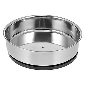 Alipis Rotating Storage Tray Kitchen Organizer Stainless Steel, Turntable Rack 360 Degree Spinning Storage Container Cabinet Organizer