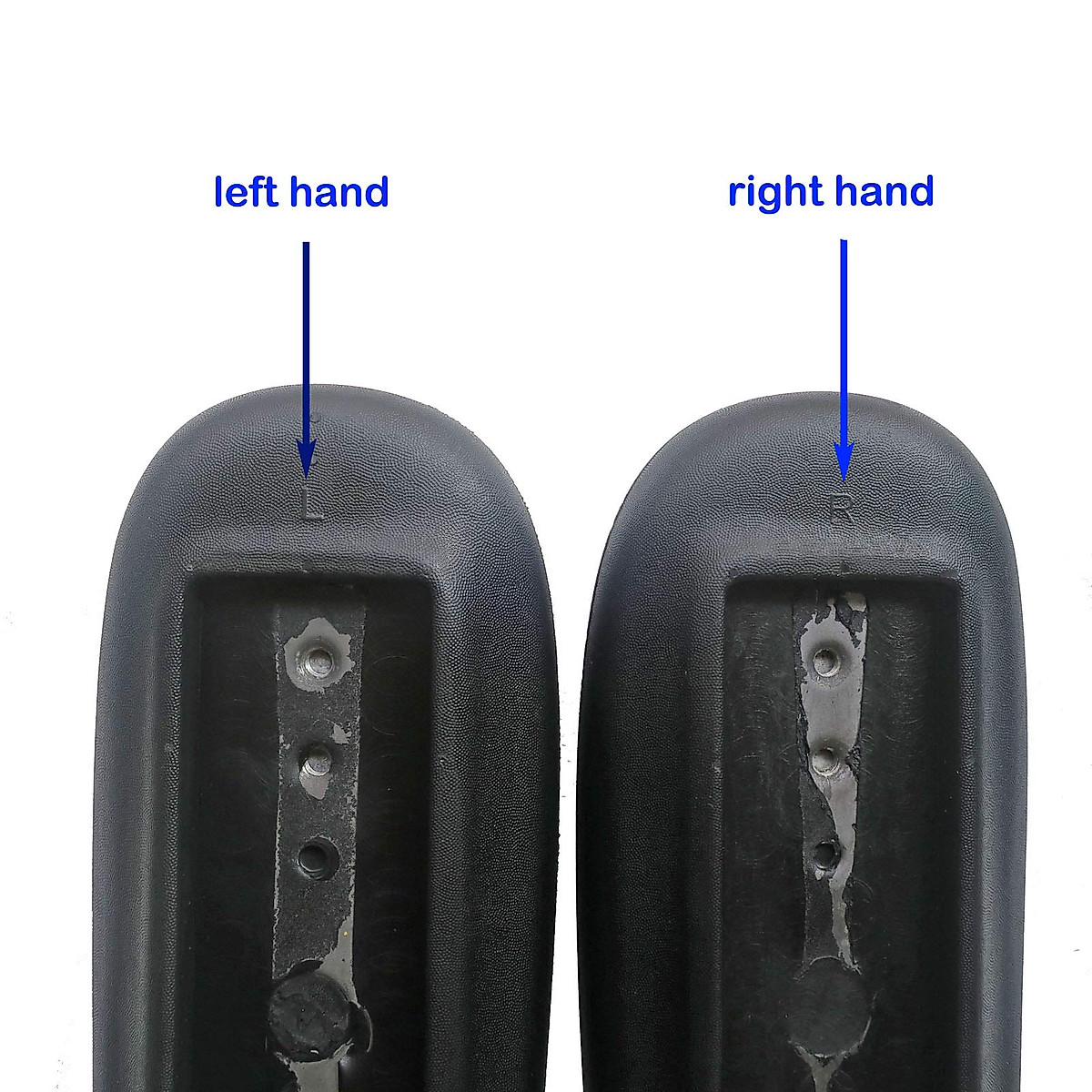 2X Universal Office Desk Computer Chair Replacement Part Arm Pads Armrest 4" and 5.5" Mounting Hole, Vinyl