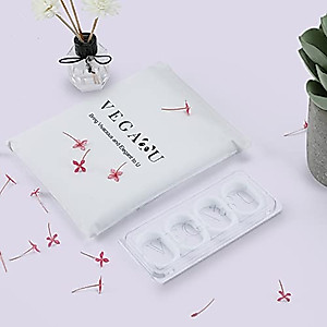 VEGA U Lavender Floral Shower Curtain for Bathroom, Botanic Flower Bath Decor with 12 Hooks, 72x72 Inch