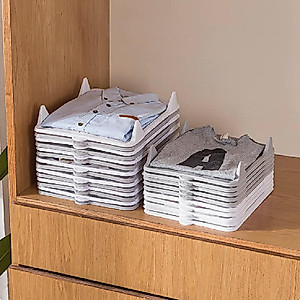 SIAM'S Closet Organizer Set and Shirt Folder, Creative Clothes Organizer Set (5 PCS) Closet Storage Travel Clothes Organization System Folding Board Home ,T-Shirt Storage for Closet