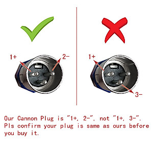 Abakoo 29.4V 2.85A UL Charger Power Supply Adapter for 29.4V 24V 7S only Lithium Battery Pack with 3-Pin XLR Male Connector
