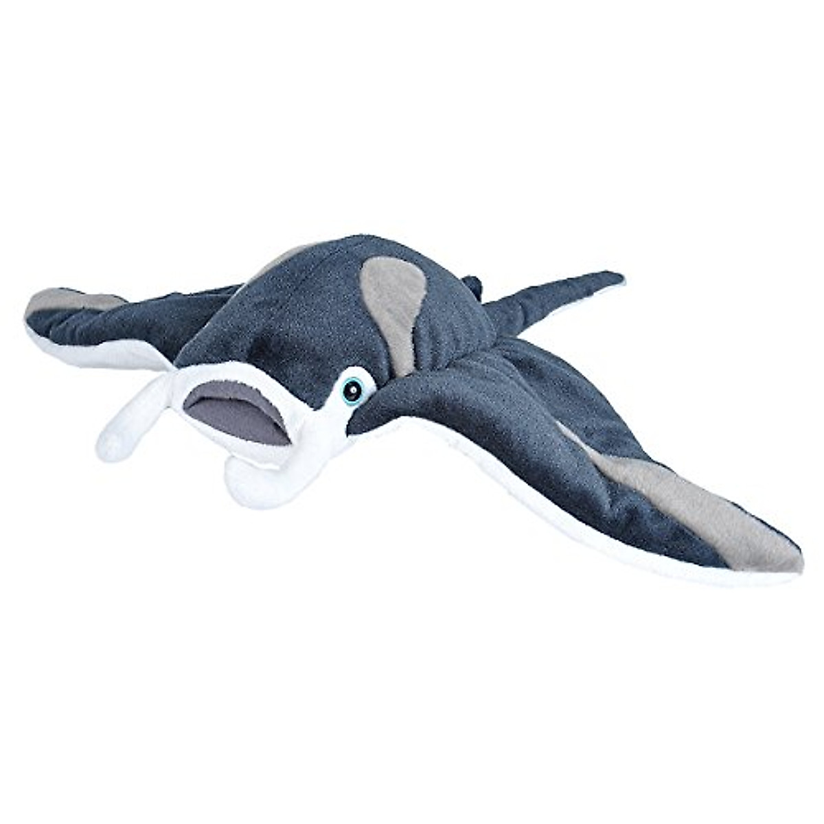 Wild Republic Manta Ray Cuddlekins, Stuffed Animal, 12 inches, Gift for Kids, Plush Toy, Fill is Spun Recycled Water Bottles (22475)