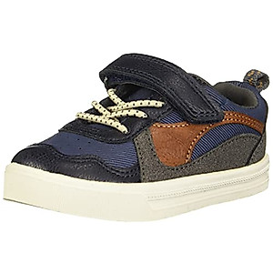 OshKosh B'Gosh Boy's Gareth Sneaker, Navy, 4 Toddler