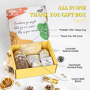 FOTN Thank You Gifts for Women, Employee Appreciation Gifts, Thank You for Being Awesome Glass Cup, Farewell Gifts for Coworkers, Appreciation Gifts for Teachers Employee Boss with Thank You Cards