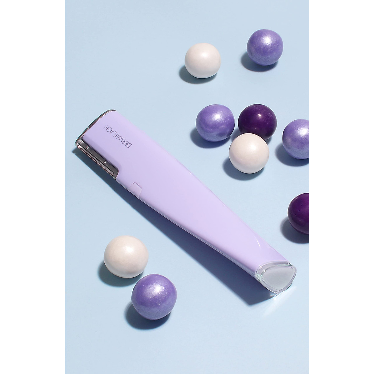 DERMAFLASH ONE Device, Exfoliating and Peach Fuzz Hair Removal, Sonic Dermaplaning Tool