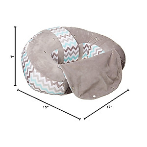 The Original Hugaboo Infant Sitting Chair - Blue Chevron , 3-10 Month