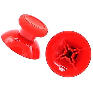 Deal4GO 2-Pack Concave Rubber Analog Thumbsticks Replacement for Xbox Series S|Xbox Series X Controller Thumb Grips (Pulse Red), (XSSX2)