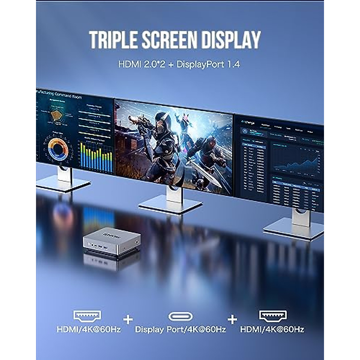 GMKtec Mini Gaming PC AMD Ryzen 5 5600U(6C/12T, 4.2 GHz), Mini Gaming Computer 16GB DDR4 512GB M.2 SSD Windows 11 Pro Desktop Computer, Mini Computers 4K Triple Displays BT5.2/WiFi 6 2.5G Ethernet