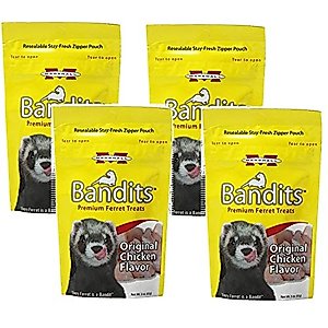 Marshall Bandits Ferret Treat, 3-Ounce, Chicken (Pack of 4)