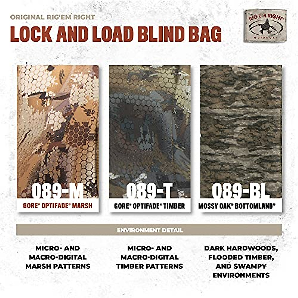 Rig'Em Right Waterfowl Lock and Load Duck Hunting Blind Bag One Size