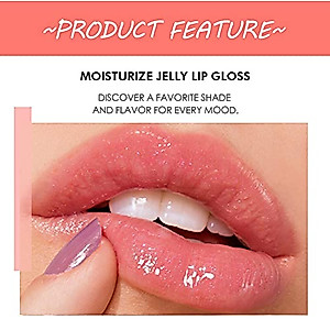 MAEPEOR Shiny Lipgloss Set 6PCS Smooth Moisturizing Lip Gloss Neutral Nude Nourishing Glossy Lipgloss (6PCS Set A)