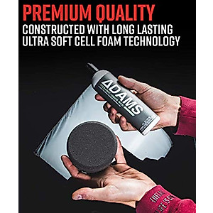 Adam’s UFO Dual Sided Car Wax Applicator – Car Detailing Waxing & Polishing Foam Pad | Use with Paste Wax, Ceramic Coating Liquid Wax, Polish, Compound & More | Auto Motorcycle Boat RV