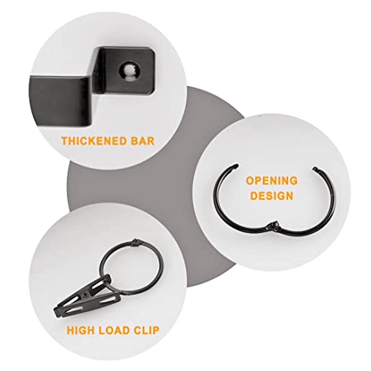 yeavs Hat Rack for Wall Baseball Cap Set of 2, Metal Hat Hanger with Hooks, Wall Mount Cowboy Hat Storage Display Sock Scarf Organizer for Door Closet Entryway Bedroom