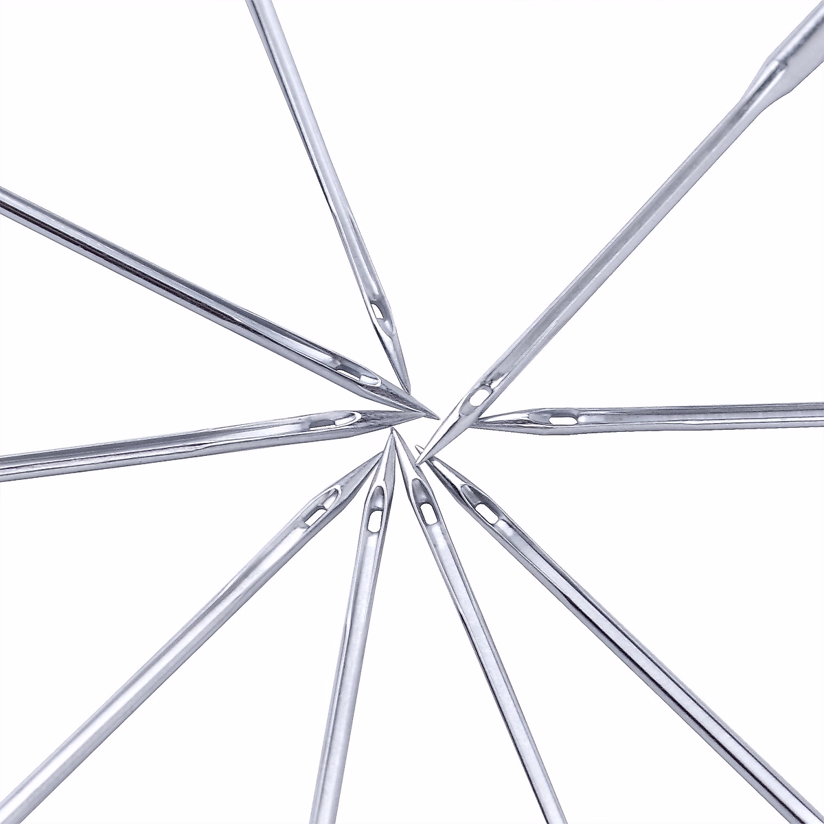 BronaGrand 50 Pieces Sewing Needles Home Sewing Machine Needles, Size 9, 11, 14, 16, 18, with 5 Needle Bottles, 10 Pieces Per Size