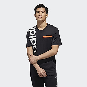 adidas mens New Authentic Tee Black X-Small