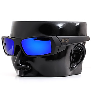 IKON LENSES Replacement Lenses For Oakley Gascan Sunglasses (Deep Blue Mirror (Polarized)