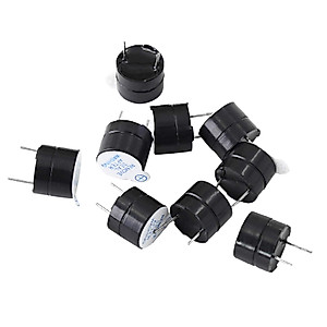 Mecion 18Pcs 5V 85dB Active Buzzer Electronic Alarm Continuous Beep Mini Active Piezo Buzzers