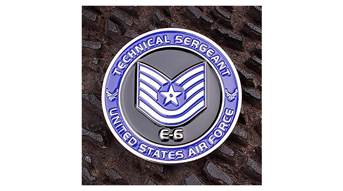 Air Force Technical Sergeant E6 Challenge Coin! United States Air Force ...